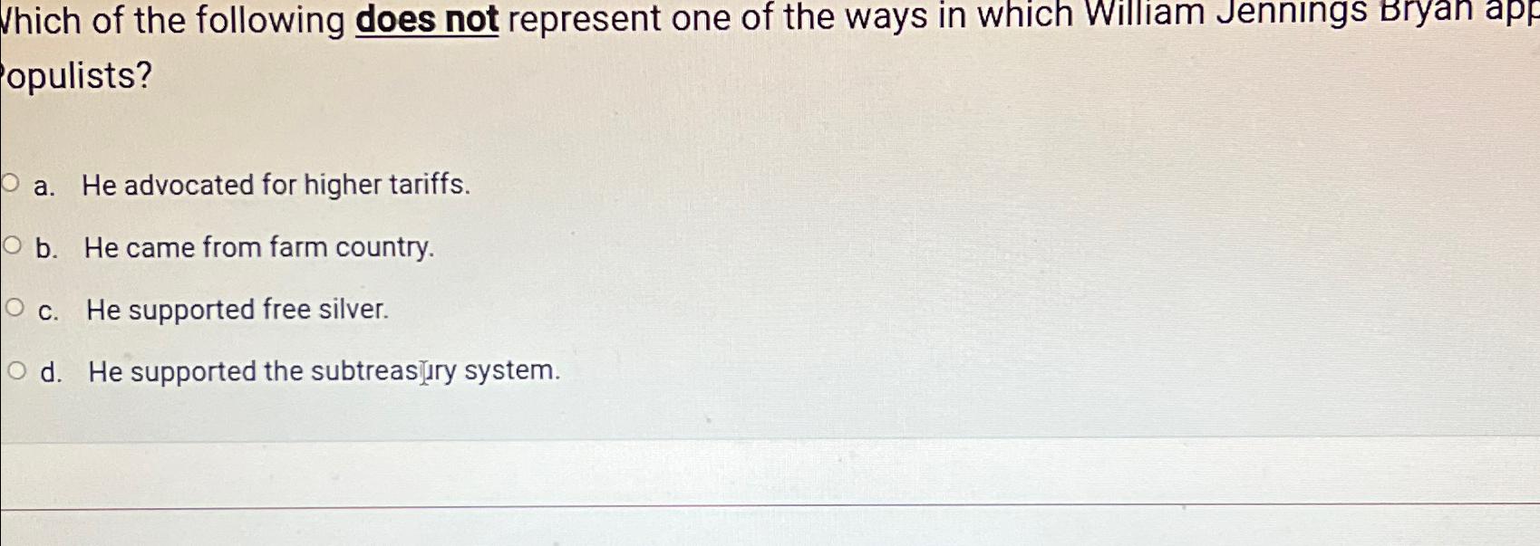 Solved Which of the following does not represent one of the | Chegg.com