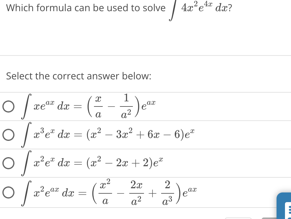 Solved Which formula can be used to solve | Chegg.com