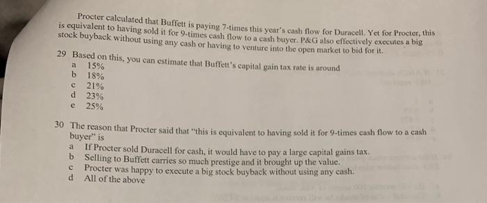 Solved Q29-Q30 are based on the following information: Read | Chegg.com
