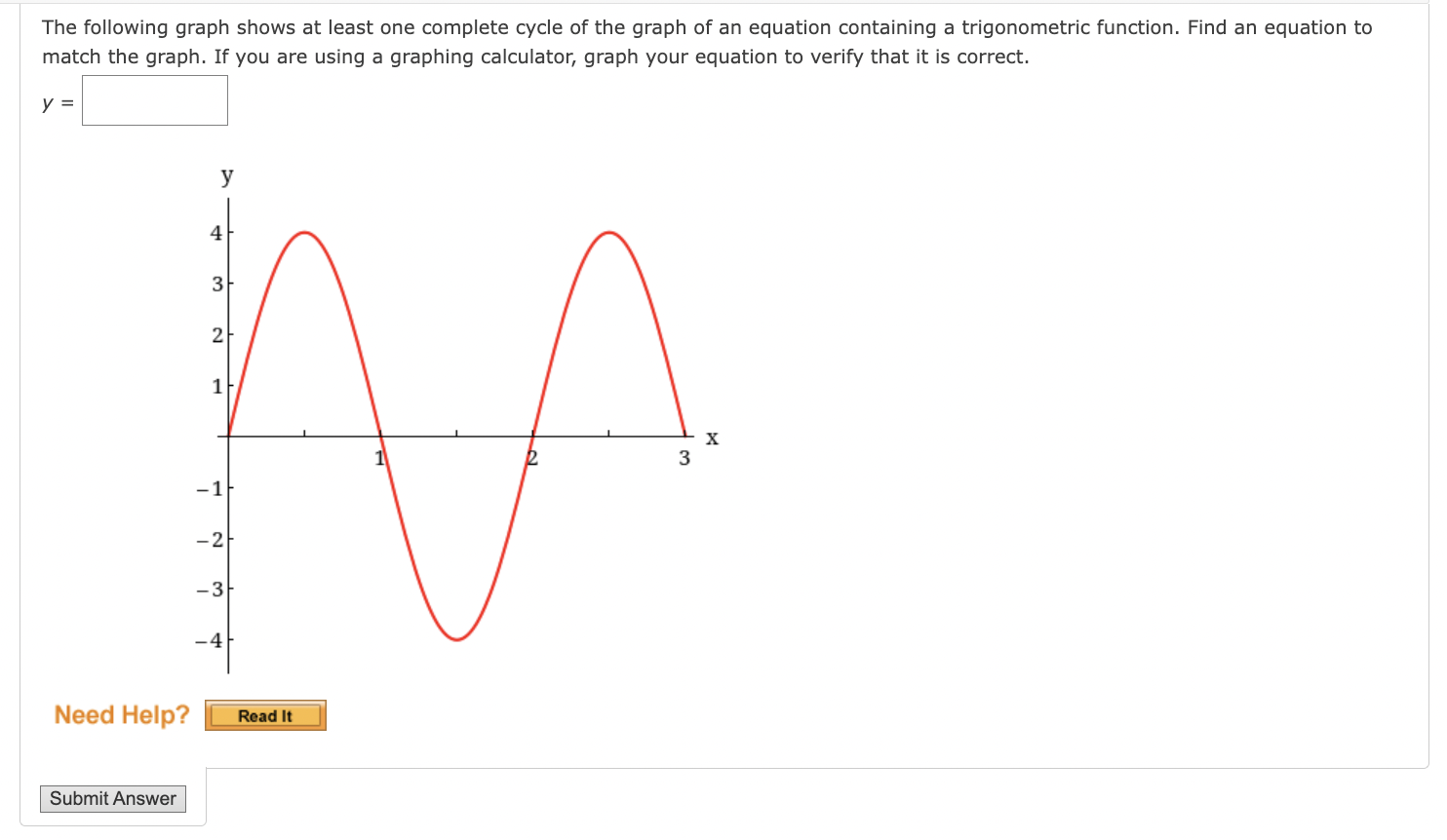 Solved The following graph shows at least one complete cycle | Chegg.com