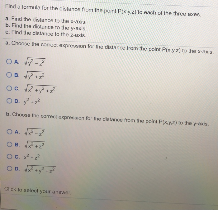 Solved Find a formula for the distance from the point | Chegg.com