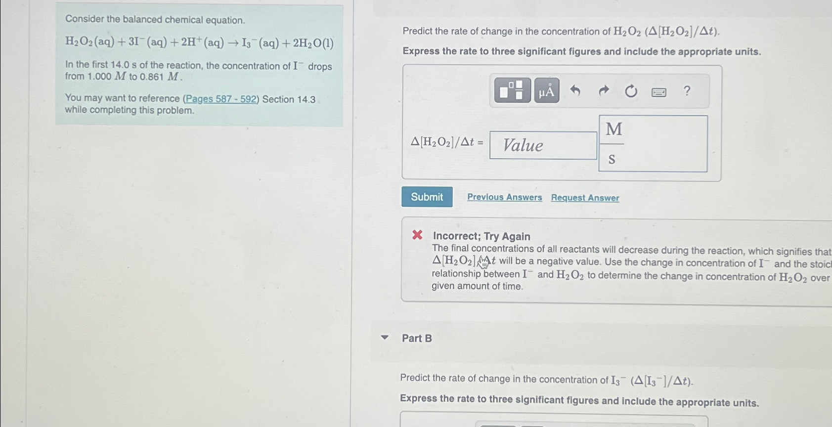 Solved Consider the balanced chemical | Chegg.com