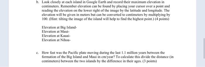 Solved 2. Type "Hawaii" into the search bar of Google Earth | Chegg.com