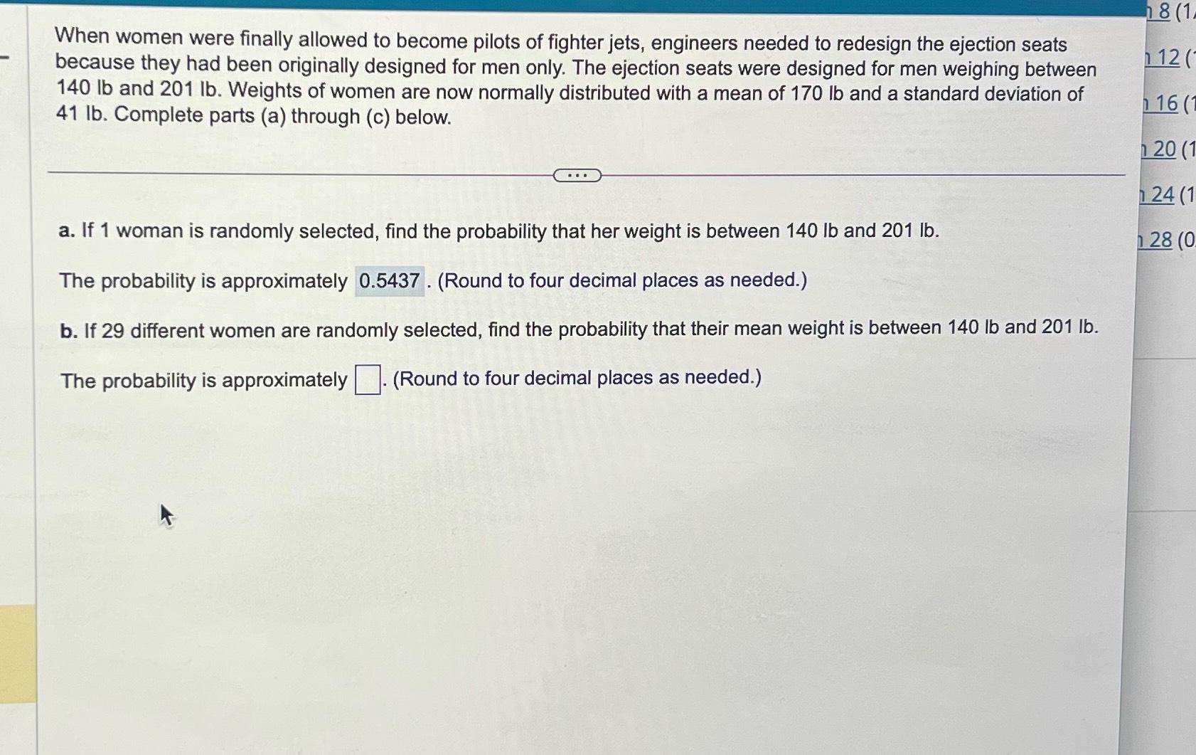 Solved When women were finally allowed to become pilots of | Chegg.com