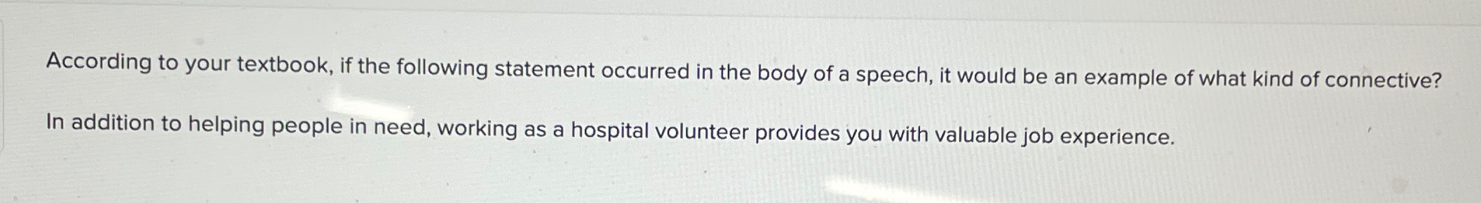 Solved According to your textbook, if the following | Chegg.com