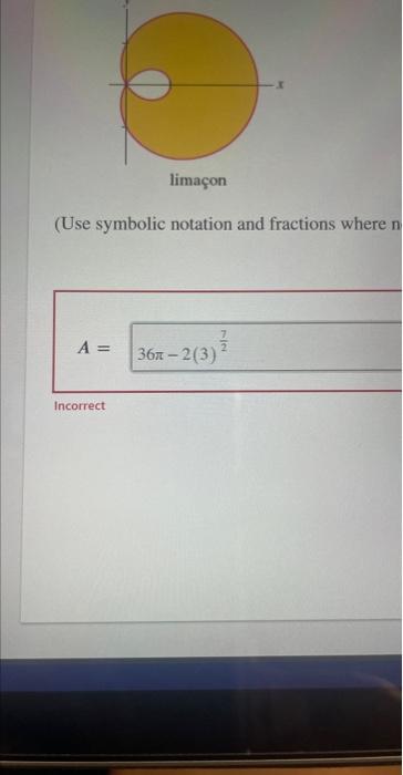 Solved Find the area A of the shaded region in the figure | Chegg.com