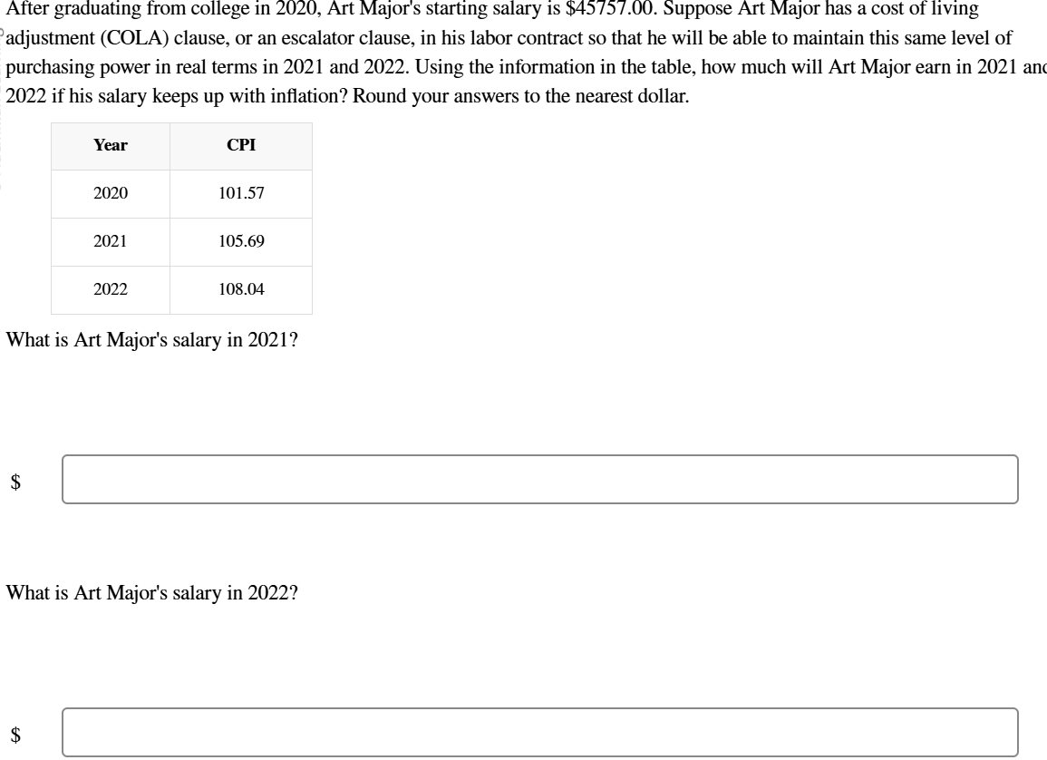 Solved To simplify the task of interpreting the price levels | Chegg.com
