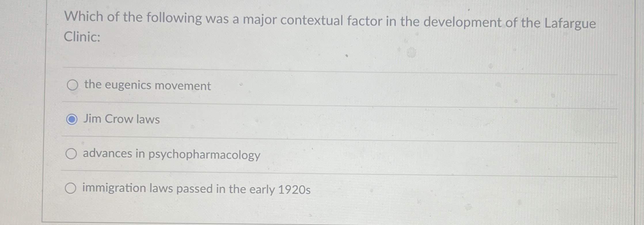 Solved Which of the following was a major contextual factor | Chegg.com