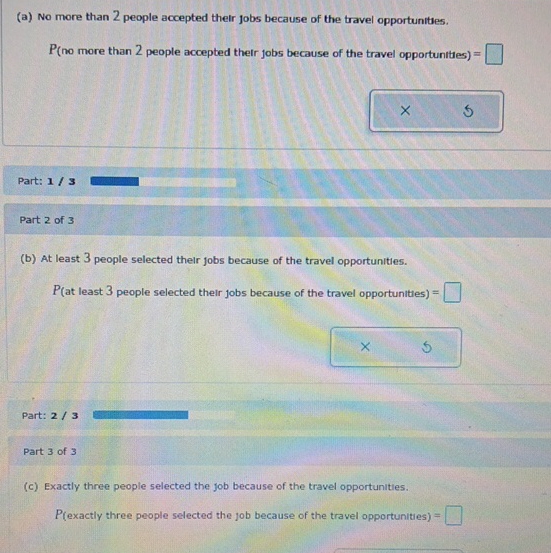 Solved Travel Opportunities A survey found that 24% ﻿of | Chegg.com