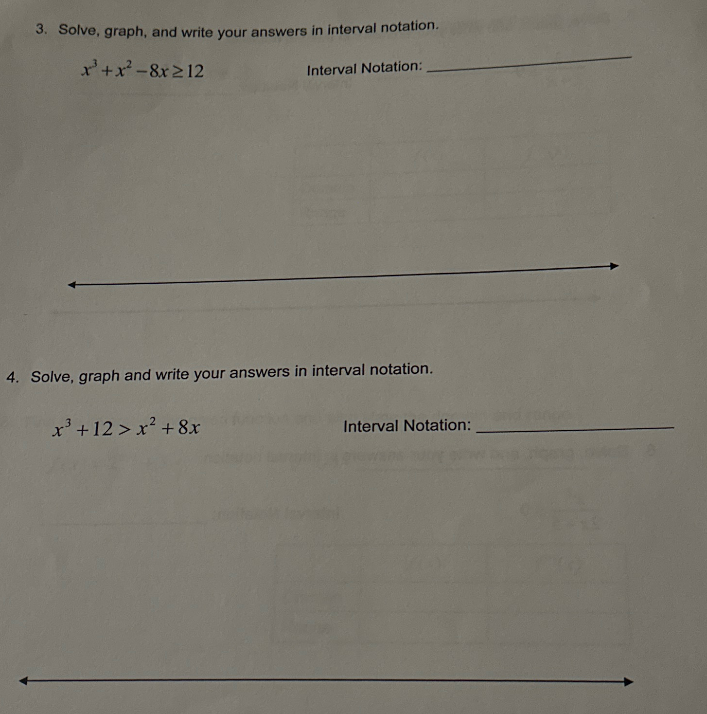 Solved Solve, graph, and write your answers in interval | Chegg.com Solved Solve, graph, and write your answers in interval | Chegg.com