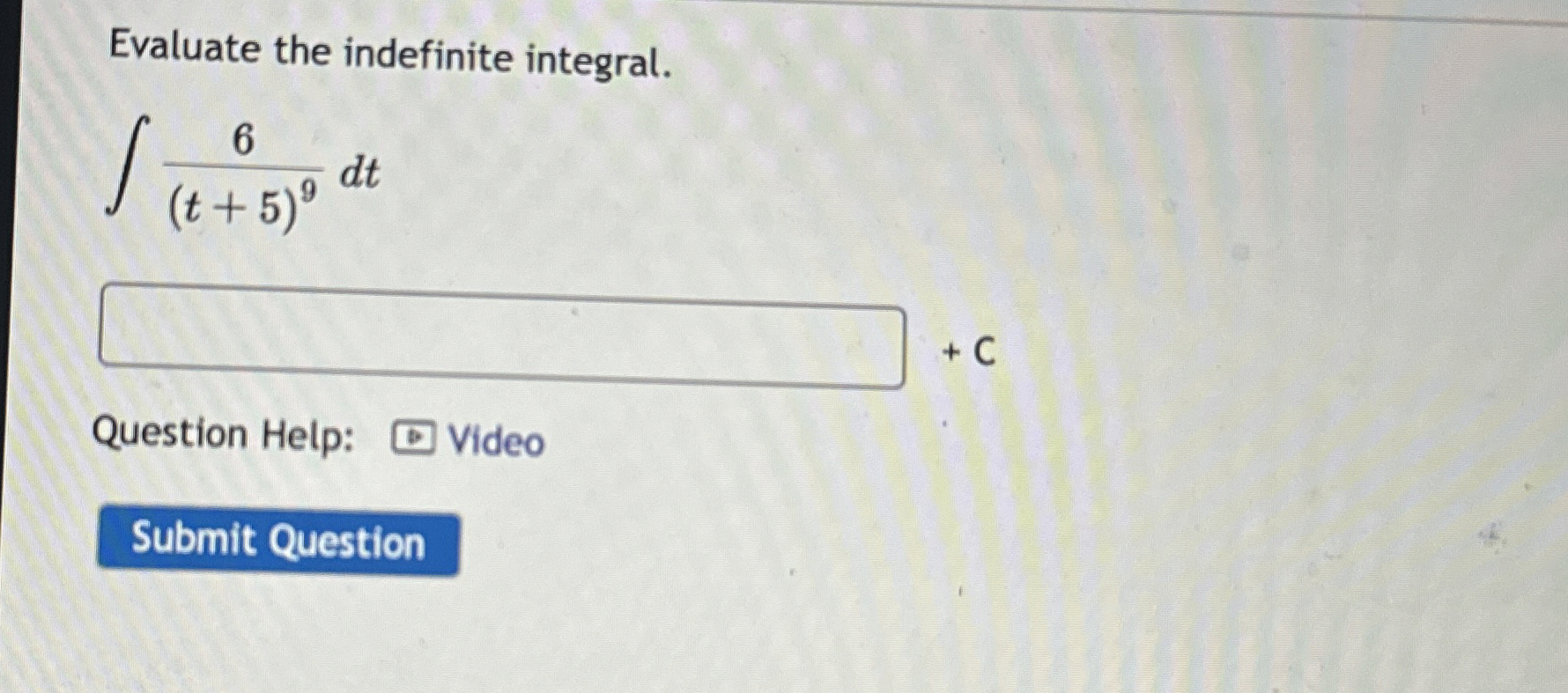 Solved by an EXPERT Evaluate the indefinite | Chegg.com