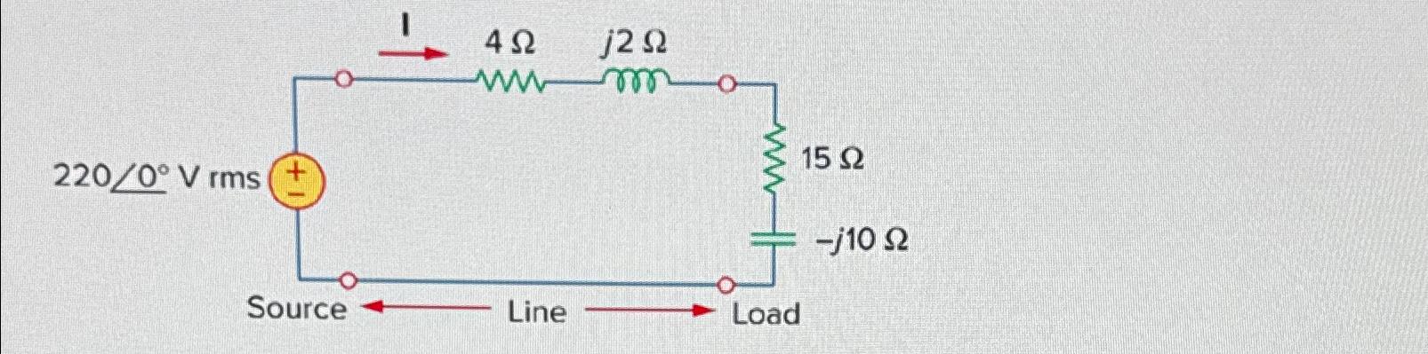 Solved The real and reactive power absorbed by the load is | Chegg.com
