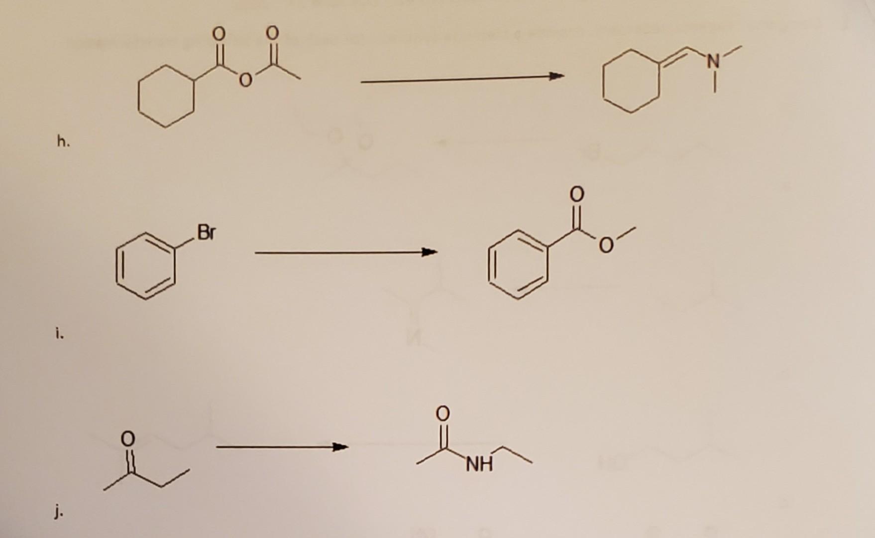 Solved use any reagents necessary and provide a stepwise | Chegg.com