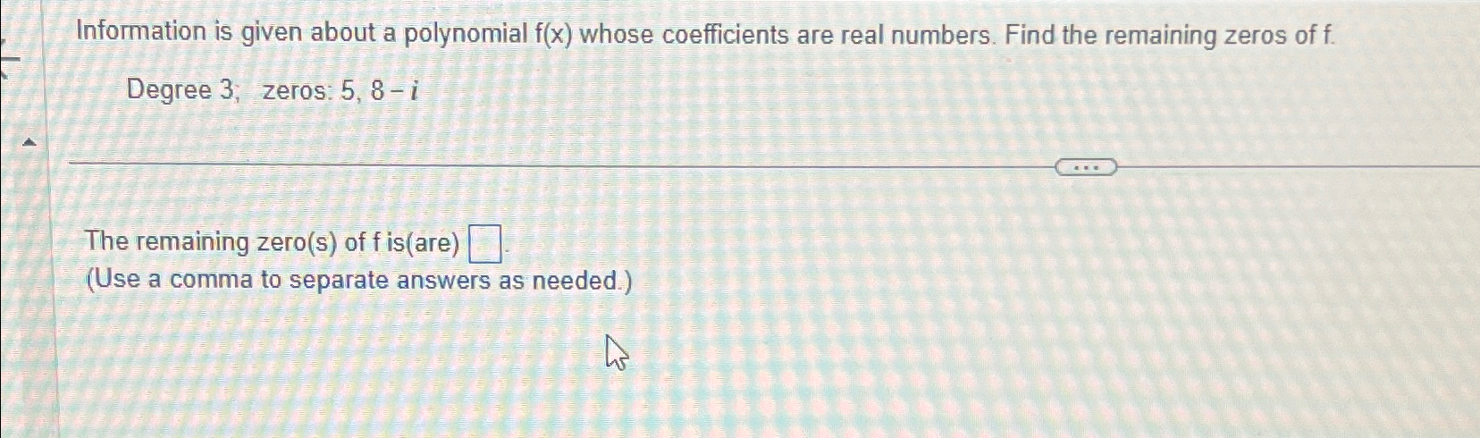 Solved Information is given about a polynomial f(x) ﻿whose | Chegg.com