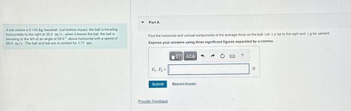 Solved A bet atrikes a 0.145 kg besebbl dust before ingad, | Chegg.com