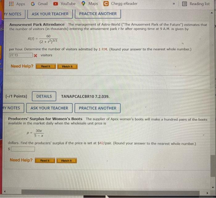 Solved Apps G Gmail YouTube Maps C Chegg eReader >> Reading | Chegg.com