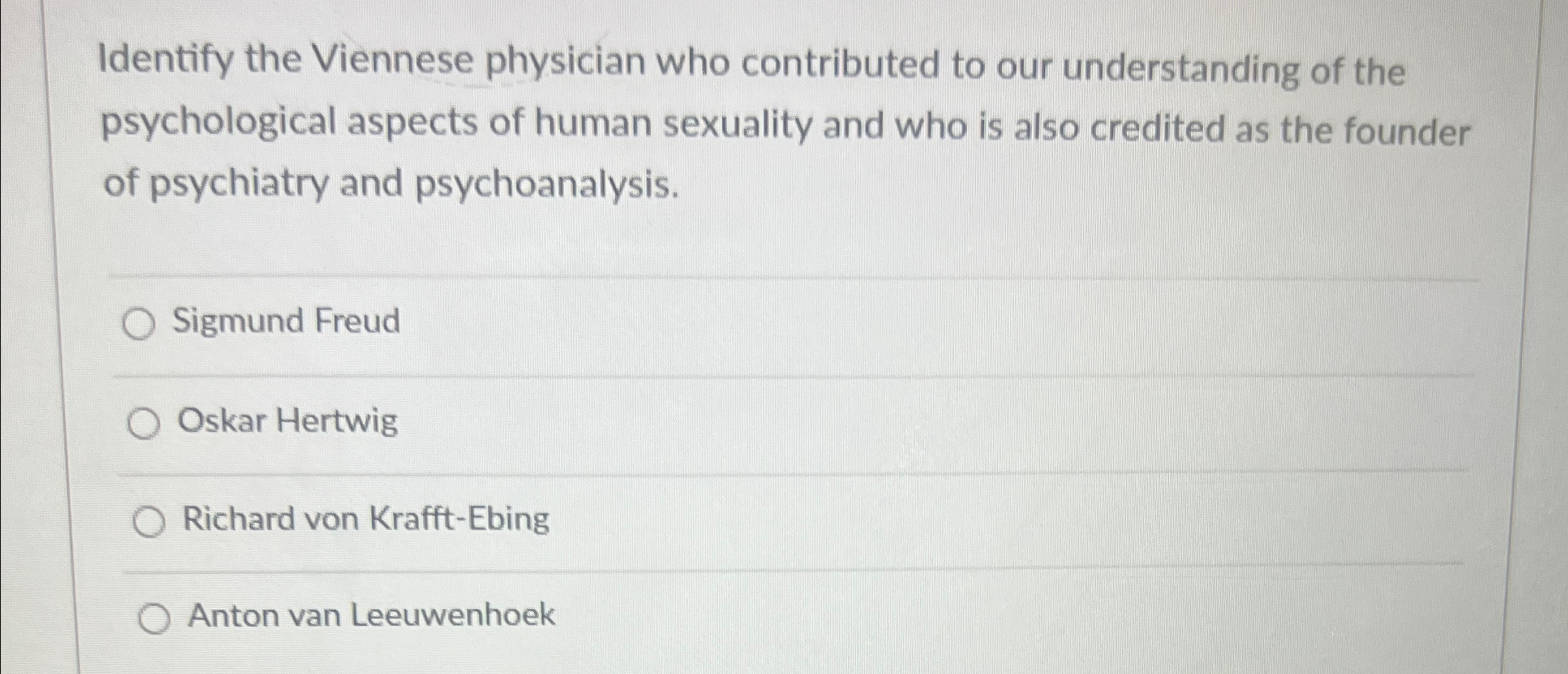 Solved Identify the Viennese physician who contributed to | Chegg.com