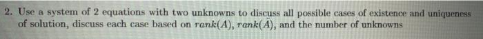 Solved 2. Use a system of 2 equations with two unknowns to | Chegg.com