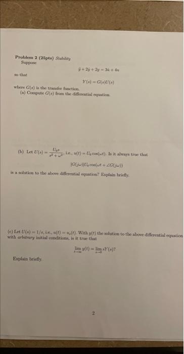 Solved Problem 2 (20pts) Stakidy Sippoen) 8o that | Chegg.com