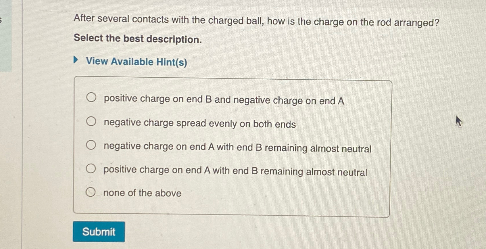 Solved After several contacts with the charged ball, how is | Chegg.com