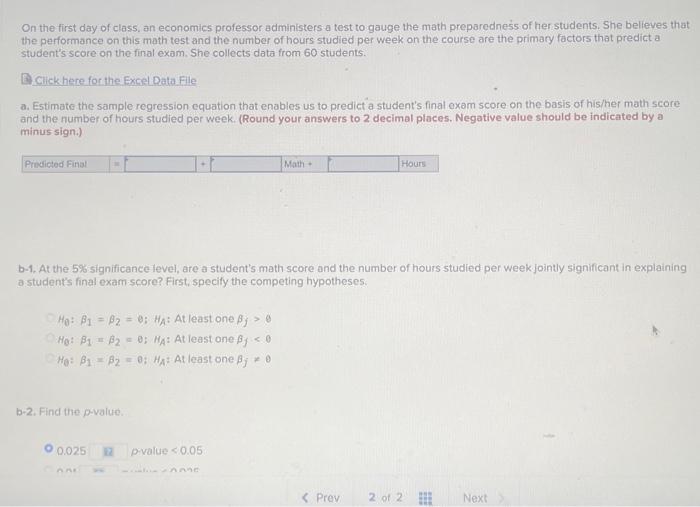 Solved c-2. For each explanatory variable, state the p-value | Chegg.com