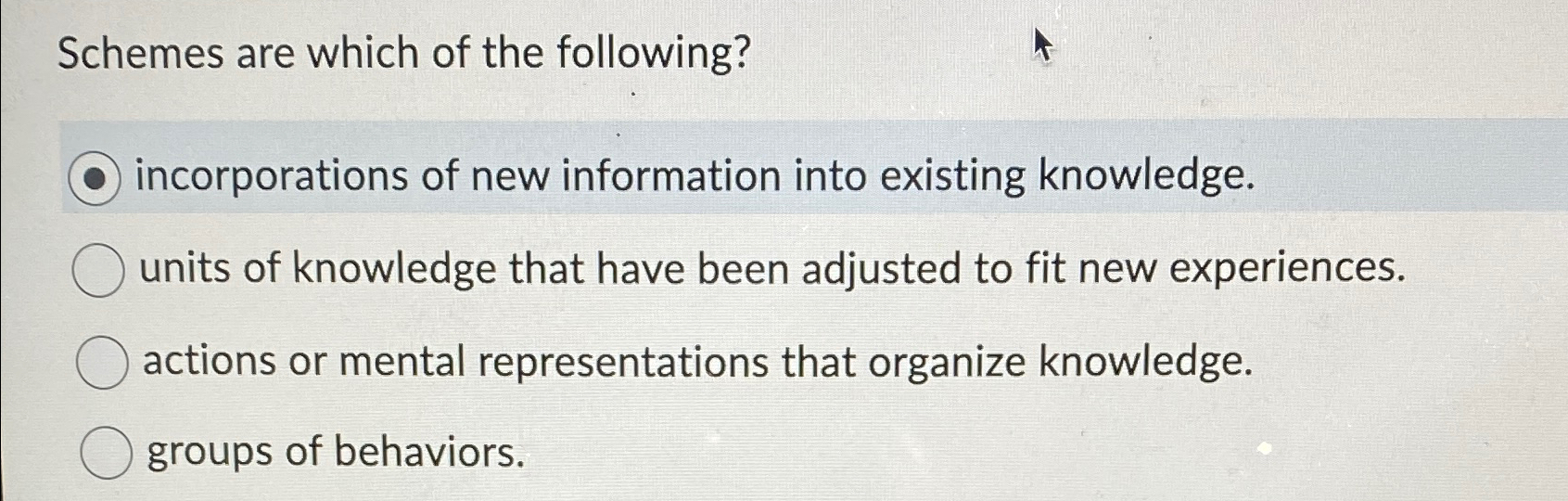 Solved Schemes are which of the following?incorporations of | Chegg.com
