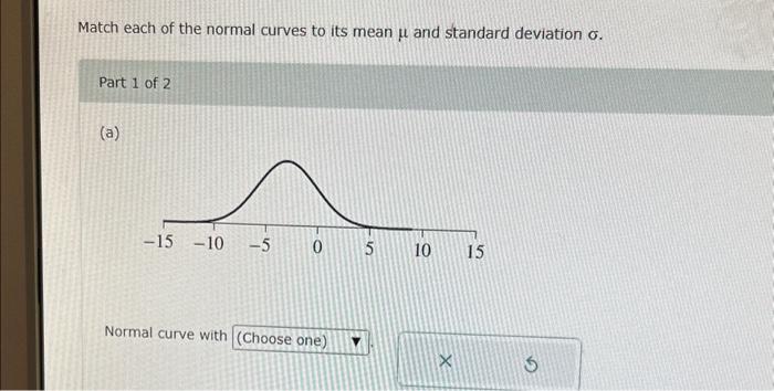 Solved Match each of the normal curves to its mean and | Chegg.com