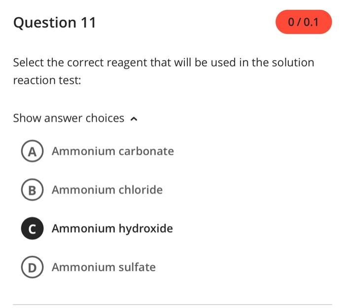 Solved Question 1 0/0.1 Which of the following statements is | Chegg.com