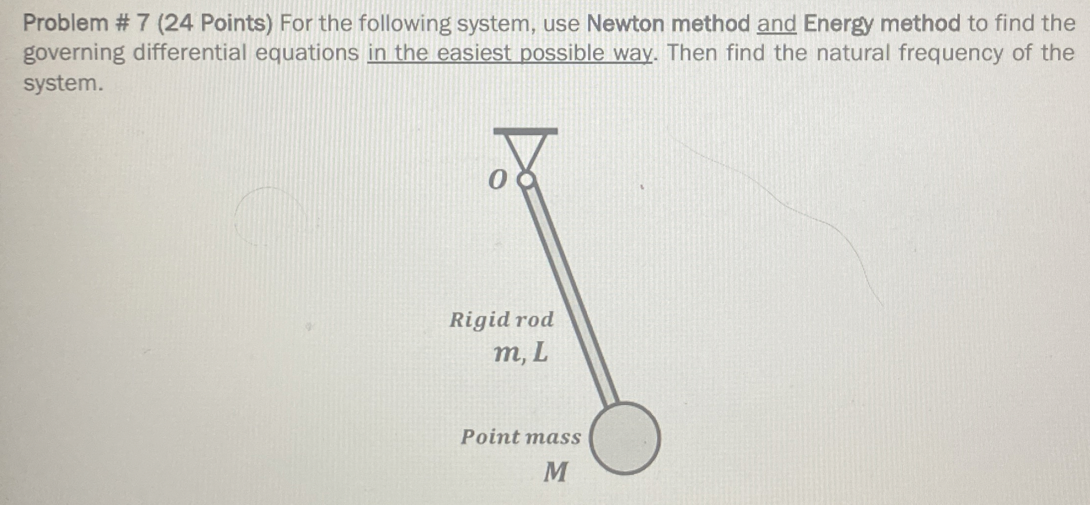 Solved Problem # 7 (24 ﻿Points) ﻿For the following system, | Chegg.com