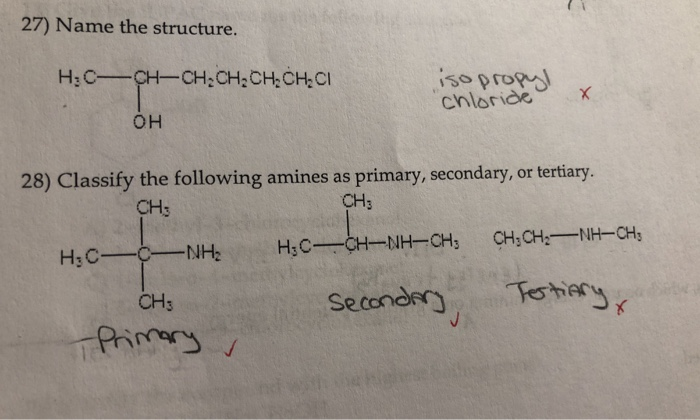 Solved 27) Name the structure. HC-CH-CH=CHCH, CH, CI iso | Chegg.com
