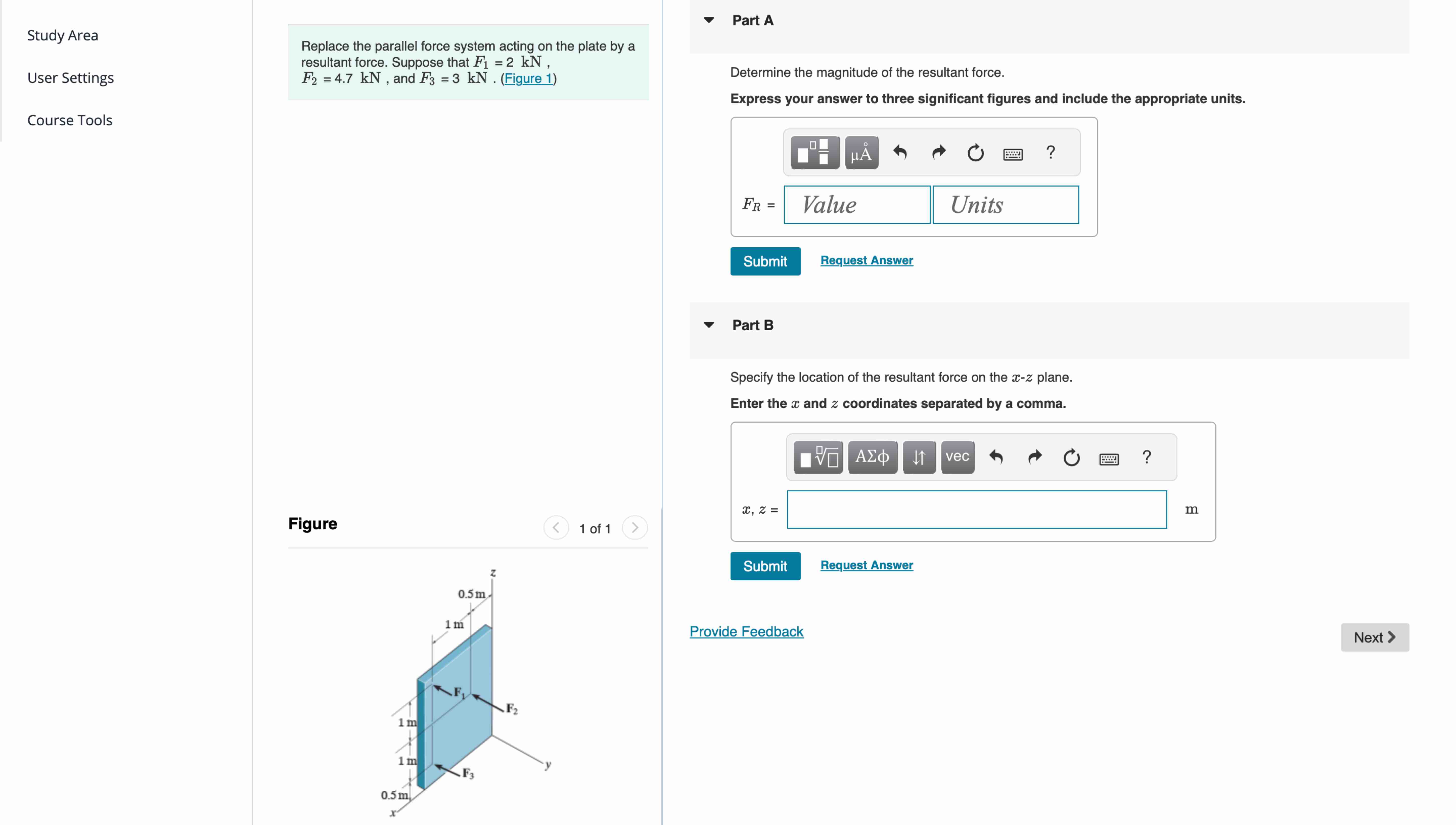 Solved Part ADetermine the magnitude of ﻿the resultant | Chegg.com