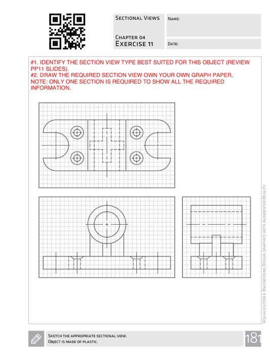 Solved SECTIONAL VIEWS NAME: CHAPTER 04 EXERCISE 11 DATE #1. | Chegg.com