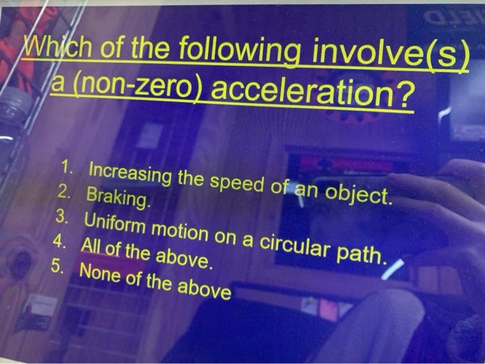 Solved XWhich of the following involve(s) la (non-zero) | Chegg.com