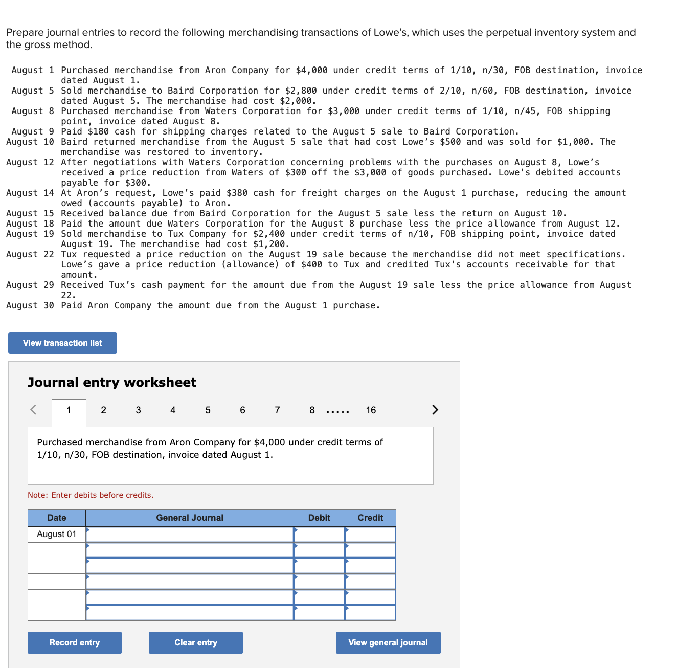 Solved Prepare journal entries to record the following | Chegg.com