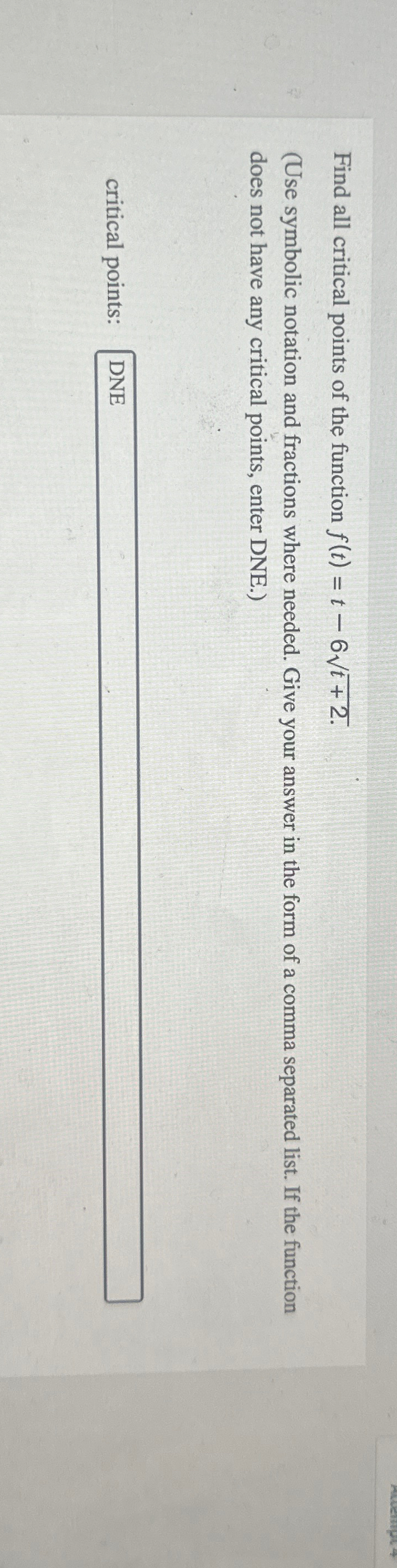Solved Find all critical points of the function | Chegg.com