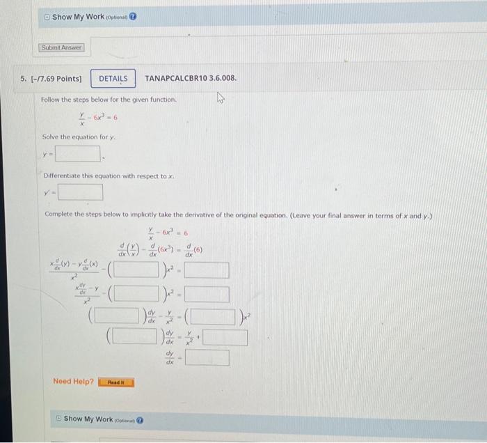 Solved Follow the steps below for the given function. | Chegg.com