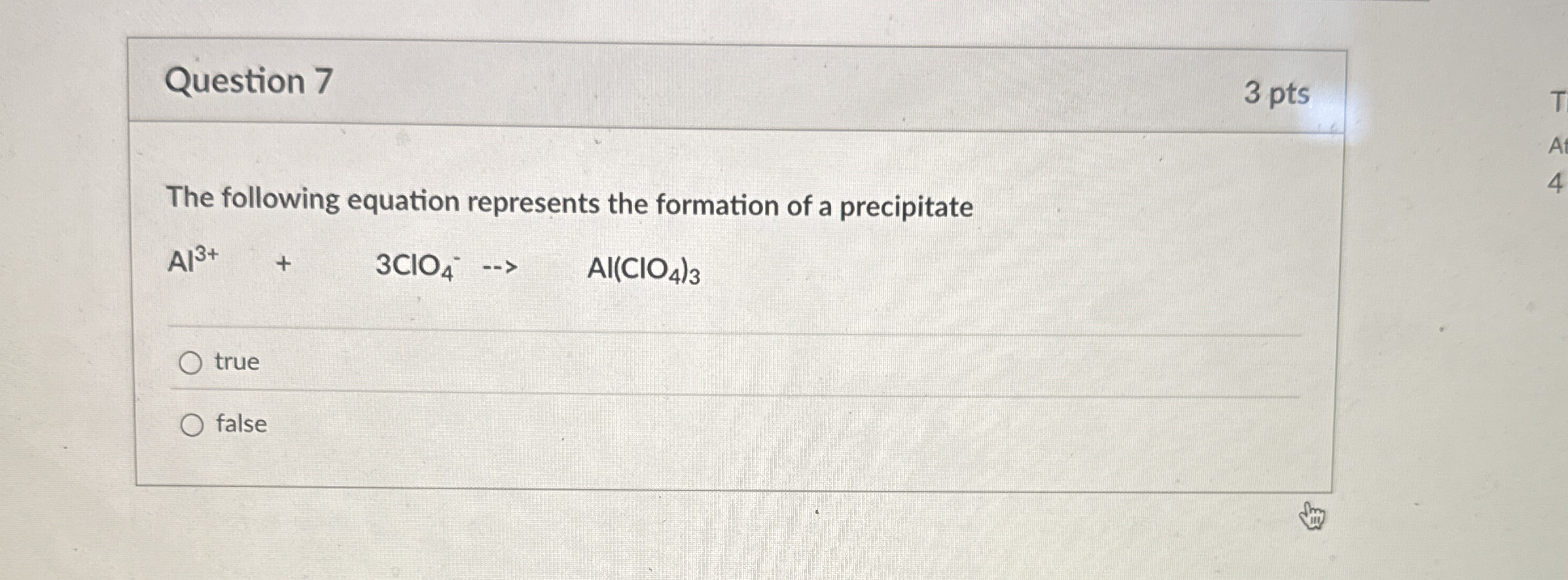 Solved Question 7The following equation represents the | Chegg.com