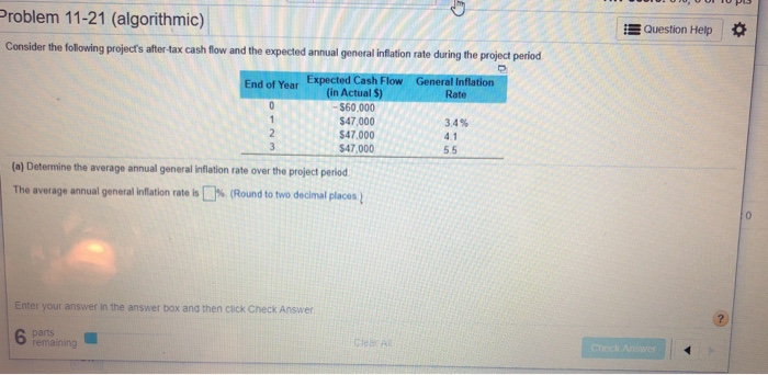 Solved Problem 11-21 (algorithmic) Consider the following | Chegg.com