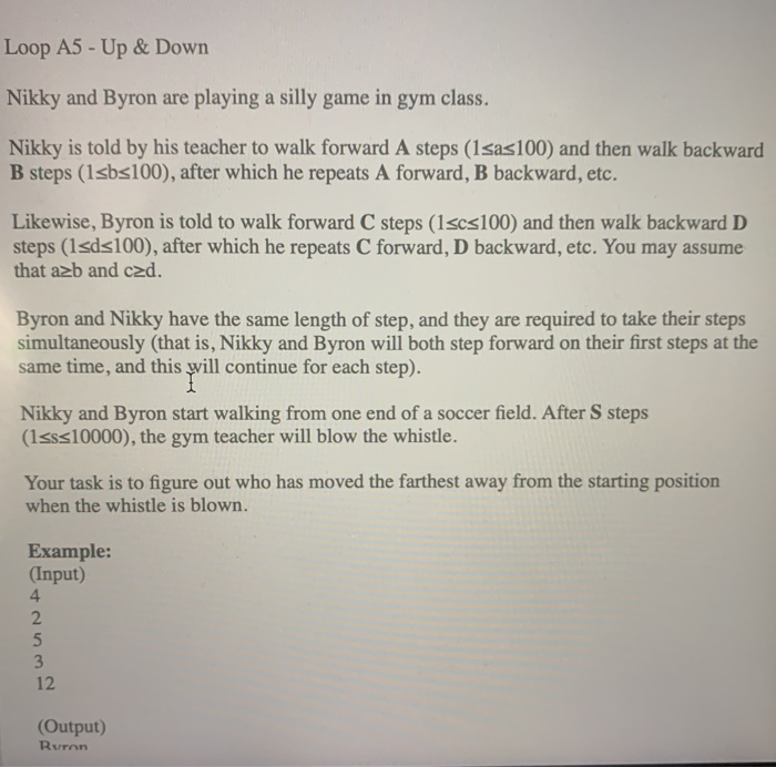 Solved Robotic Movement You are to write a program that | Chegg.com