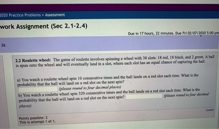 Solved 2020 Practice Problems > Assessment work Assignment | Chegg.com