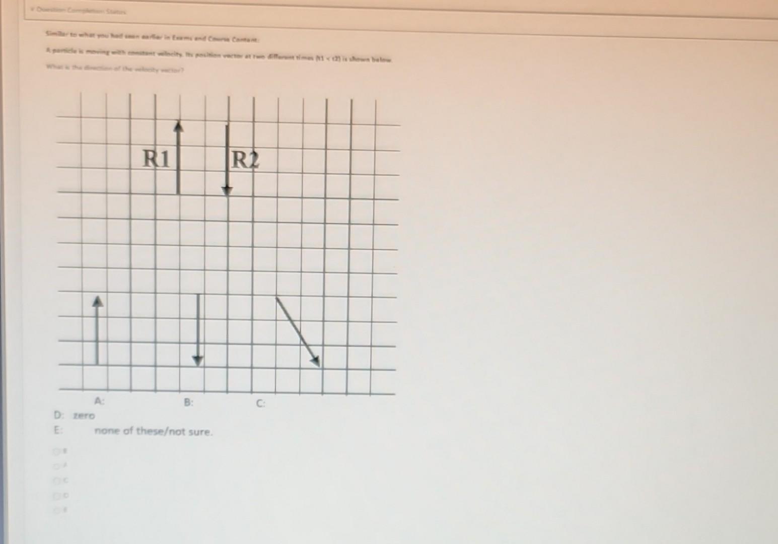 Solved A particle is moving with constant velocity. is | Chegg.com