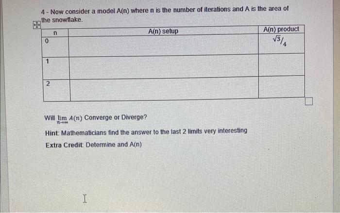 Solved Koch's Snowflake Start with an equilateral triangle | Chegg.com