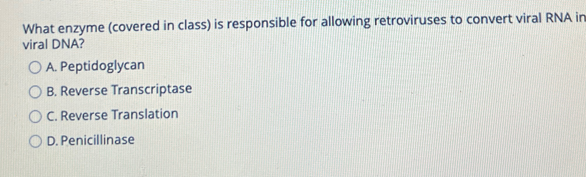 Solved What enzyme (covered in class) ﻿is responsible for | Chegg.com