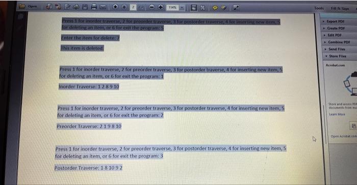 Solved Reate A Binary Search Tree Bst Of Integer Values 4673
