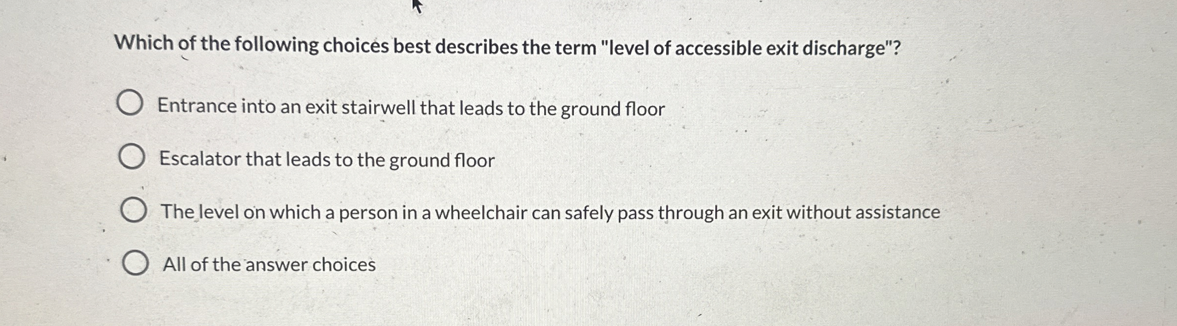 Solved Which of the following choices best describes the | Chegg.com