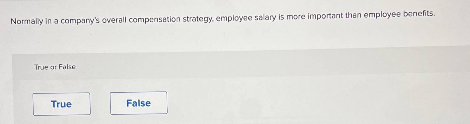 Solved Normally in a company's overall compensation | Chegg.com