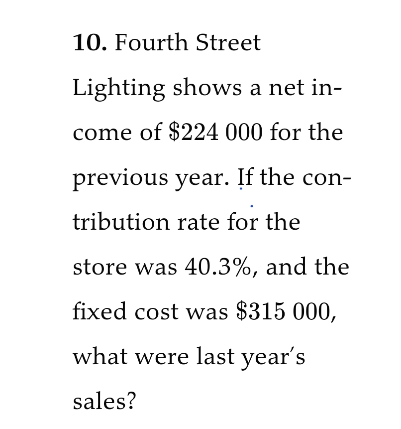 Solved Fourth Street Lighting shows a net income of $224000 | Chegg.com