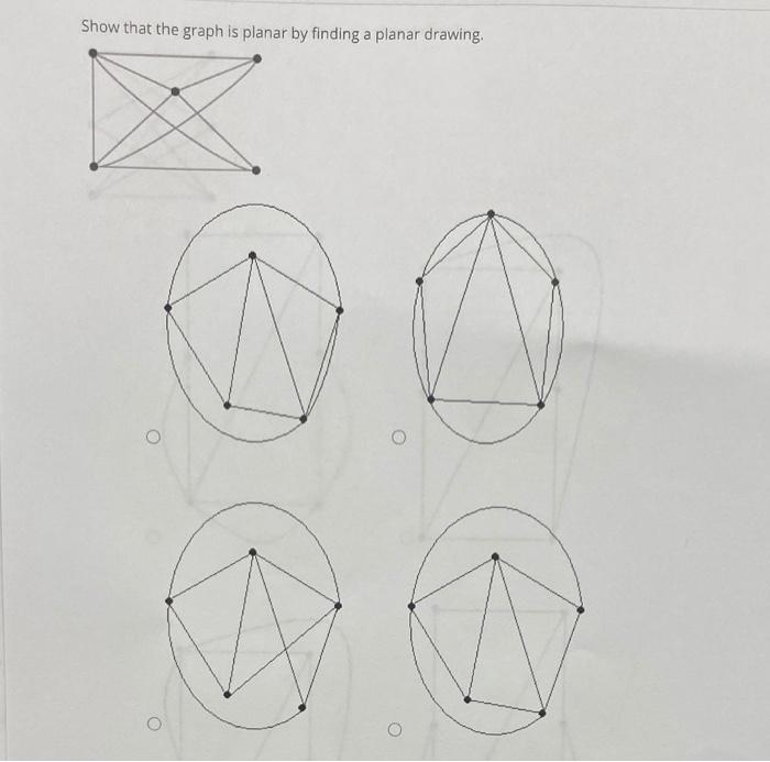 Solved Show that the graph is planar by finding a planar | Chegg.com