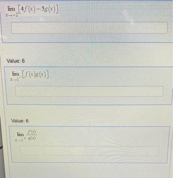 Solved Use the Limit Laws and the graphs of 1 and g in the | Chegg.com