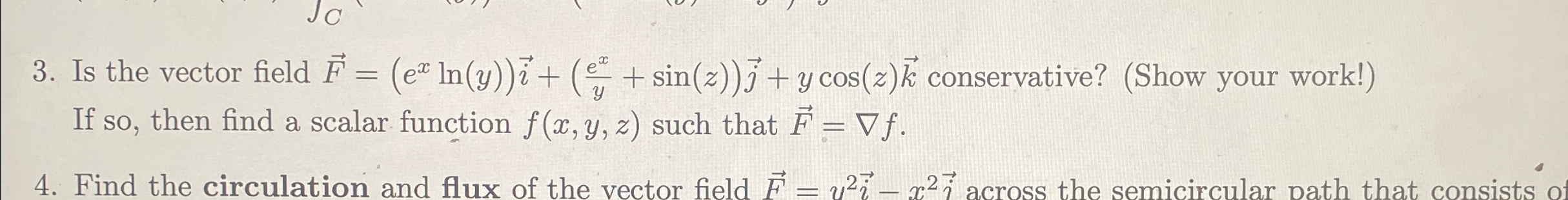 Solved Is the vector field | Chegg.com